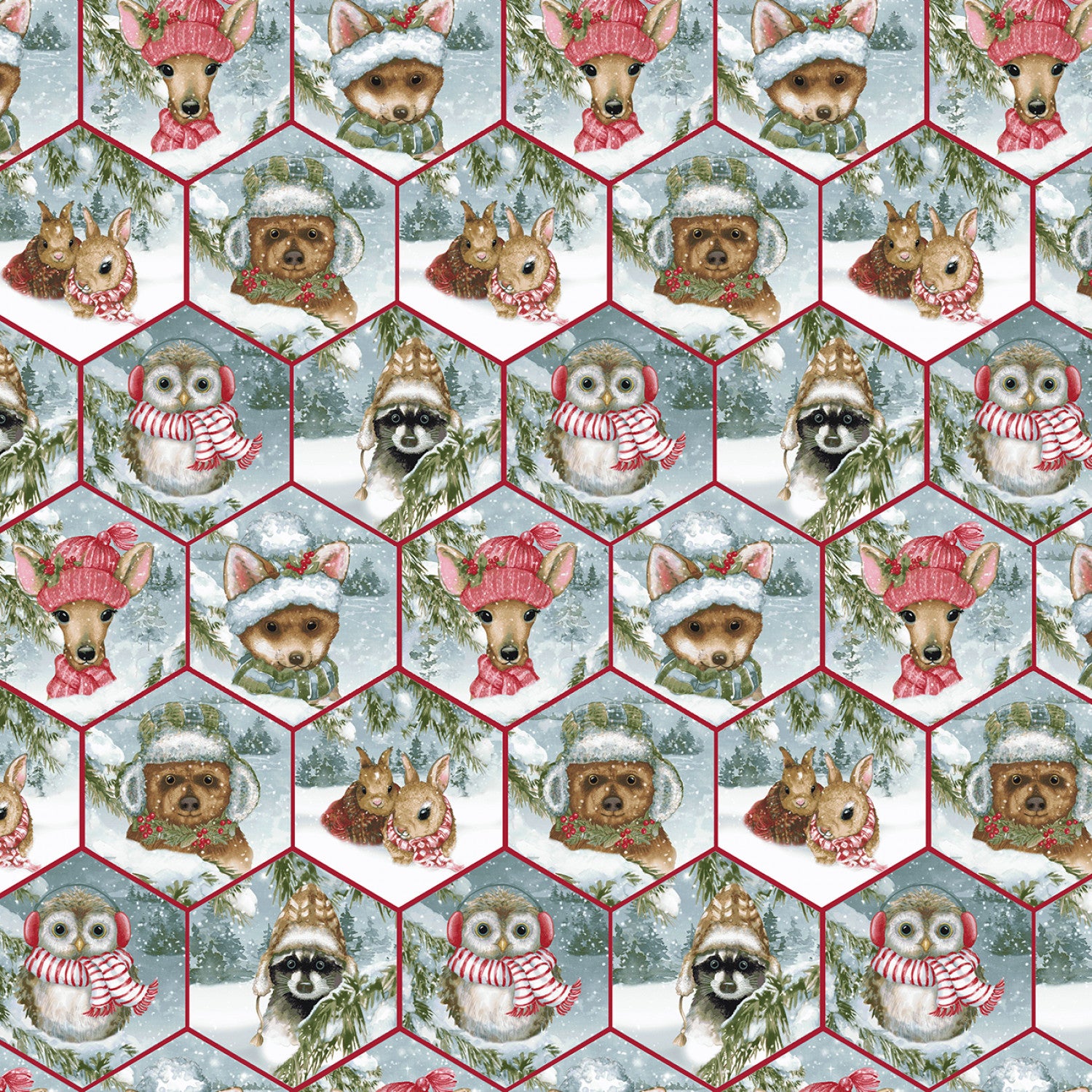 Magical Menagerie | Multi Honeycomb by Grace Violet Designs for Henry
