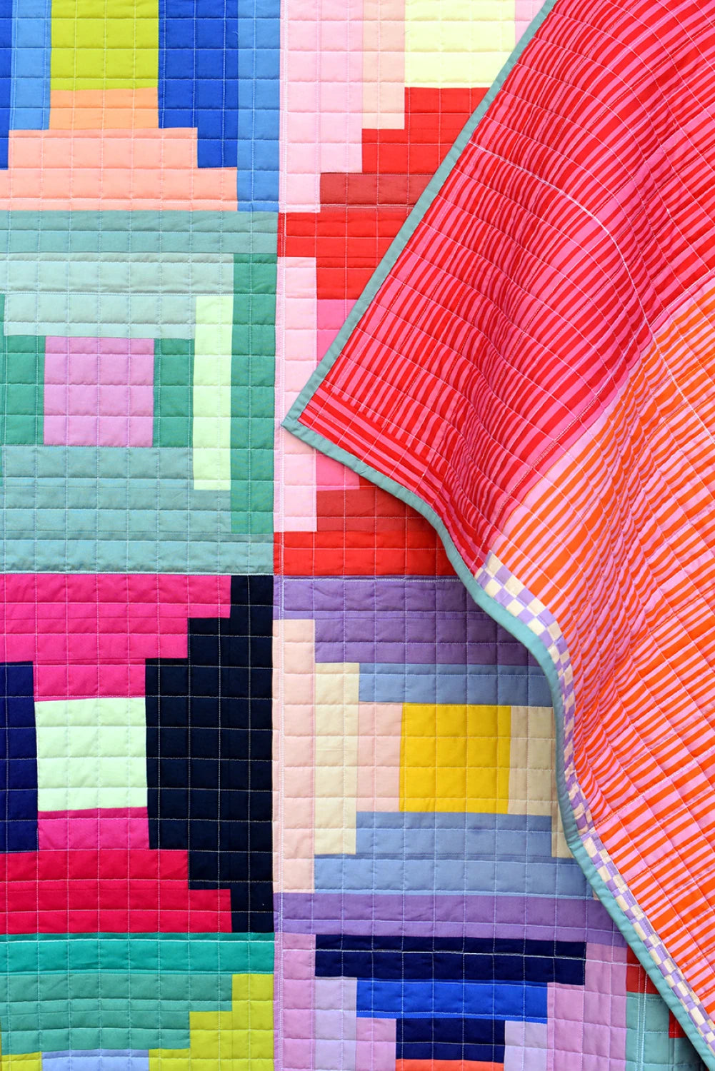 Ruby + Bee Blenders | Courthouse Steps Quilt Kit by Annabel Wrigley fo