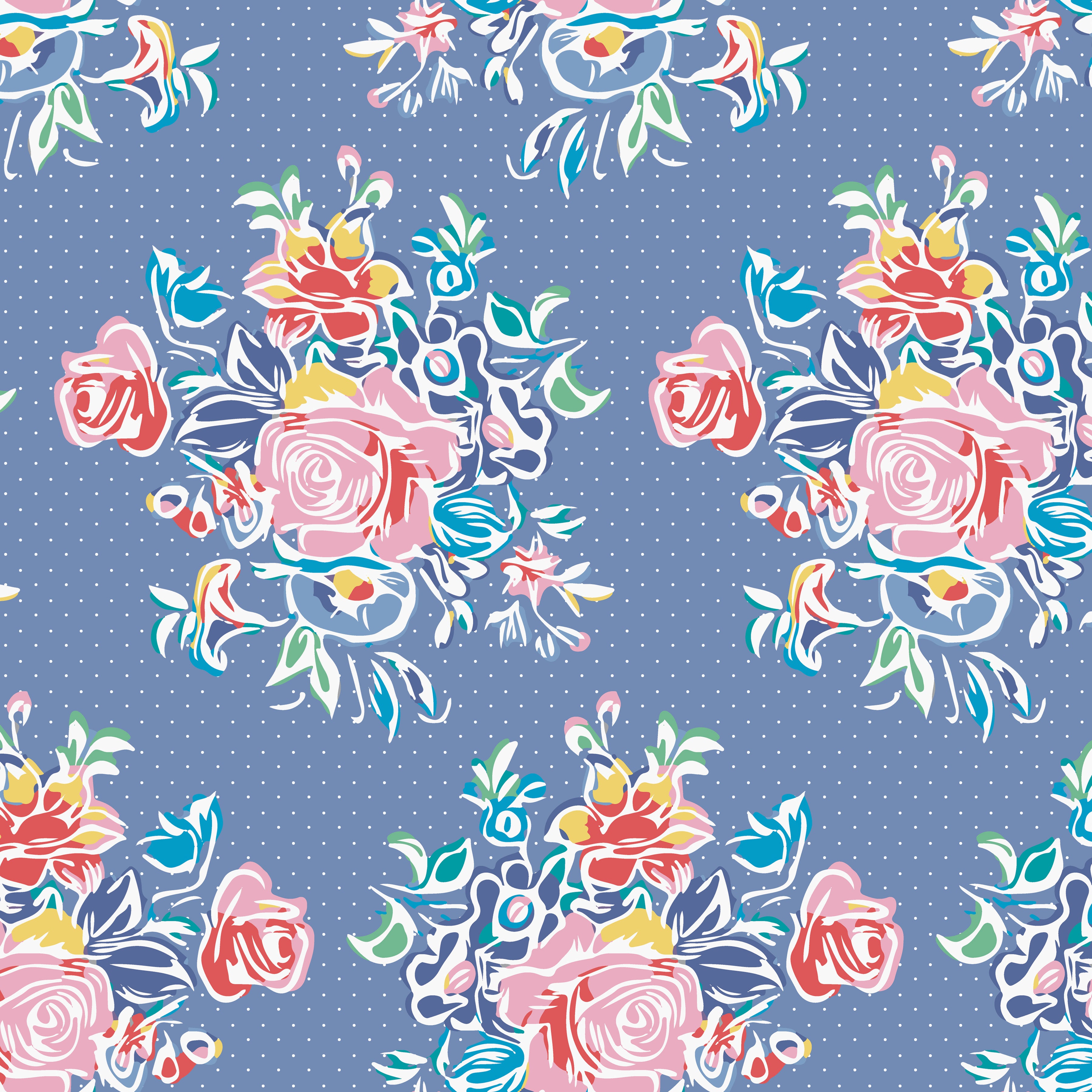 Always in Season | Large Floral Blueberry by American Jane for Riley B