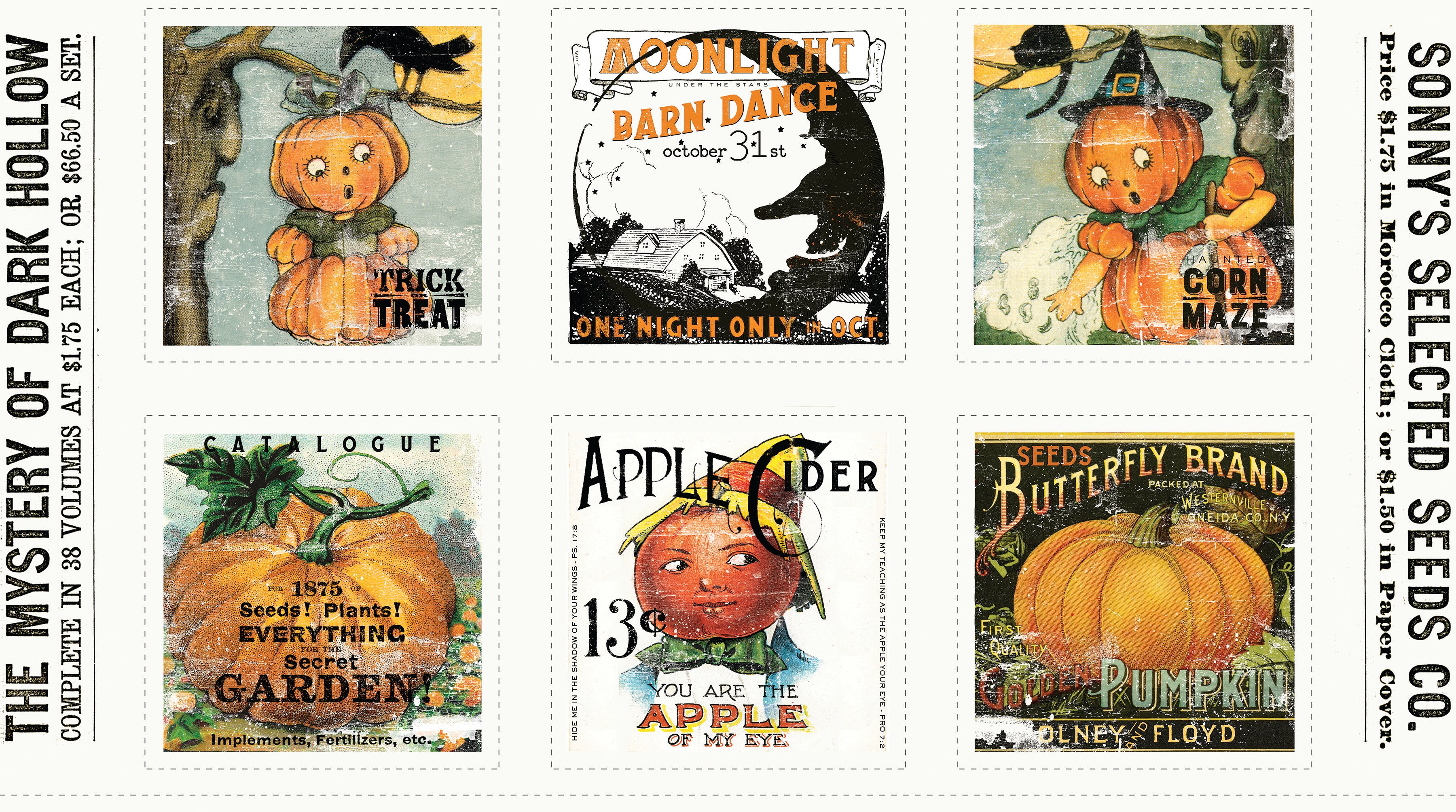 Pumpkin Patch | Large Pumpkin Patch Panel by J. Wecker Frisch for Rile