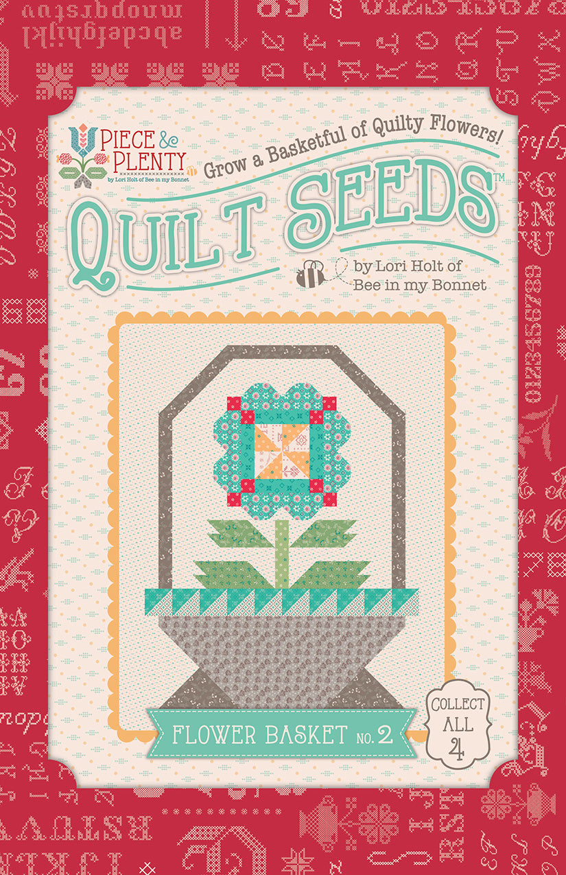 Piece & Plenty | Quilt Seeds Flower Basket No. 2 | Quilt Block Pattern
