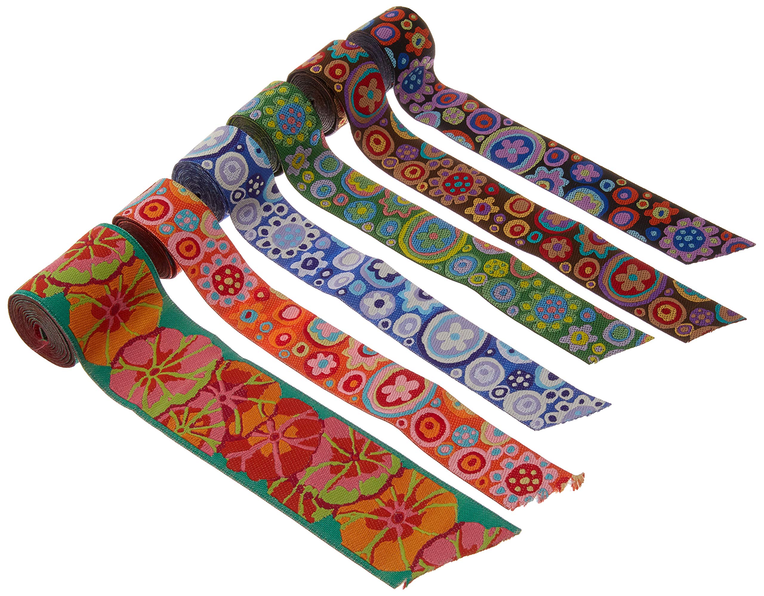 Renaissance Ribbons Inc Kaffe Fassett Lotus Designer Pack Ribbon Embro